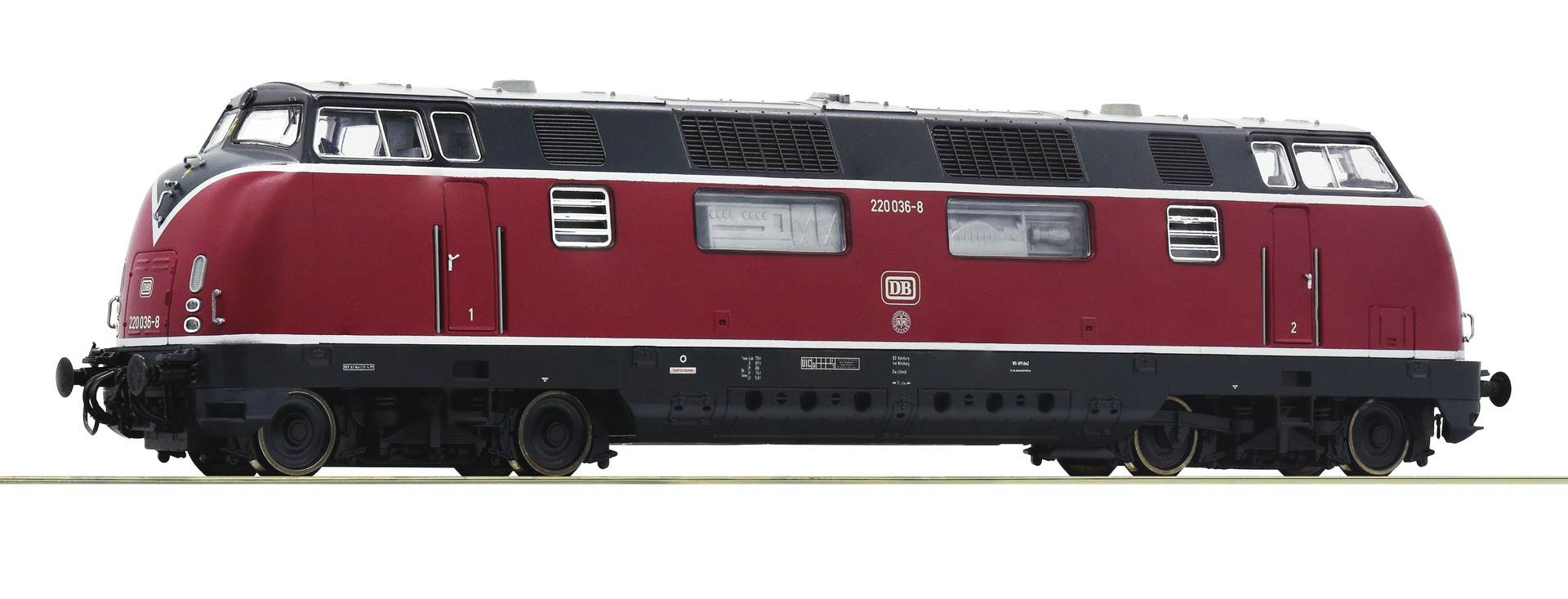 Locomotiva diesel seria 220, DB, Roco, scara H0 (1:87)
